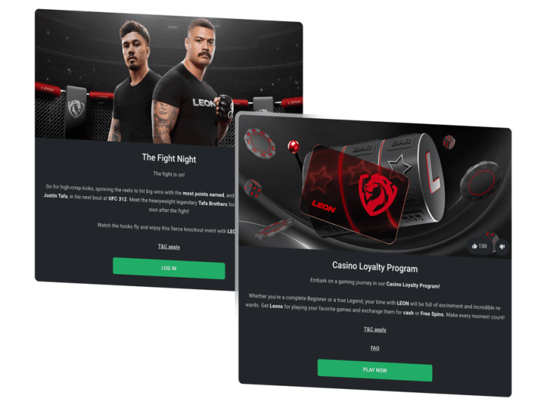 Leon Online Casino in United States with Top Slots and Live Games